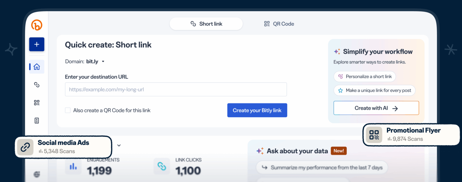 URL Shortener | Shorten URLs with a Custom Link Shortener | Bitly